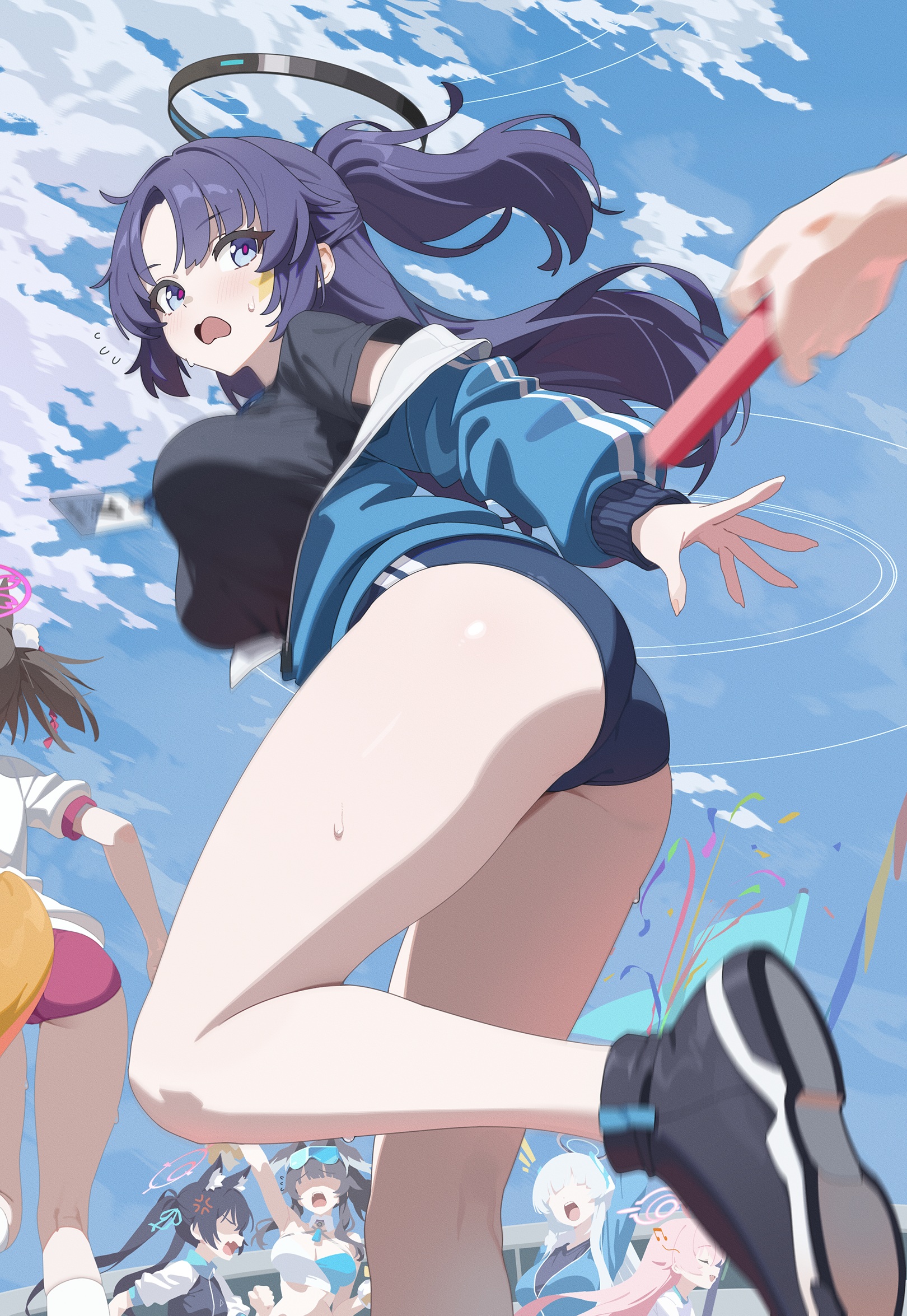 lamser blue archive hayase yuuka kuda izuna kuromi serika nekozuka hibiki takanashi hoshino ...